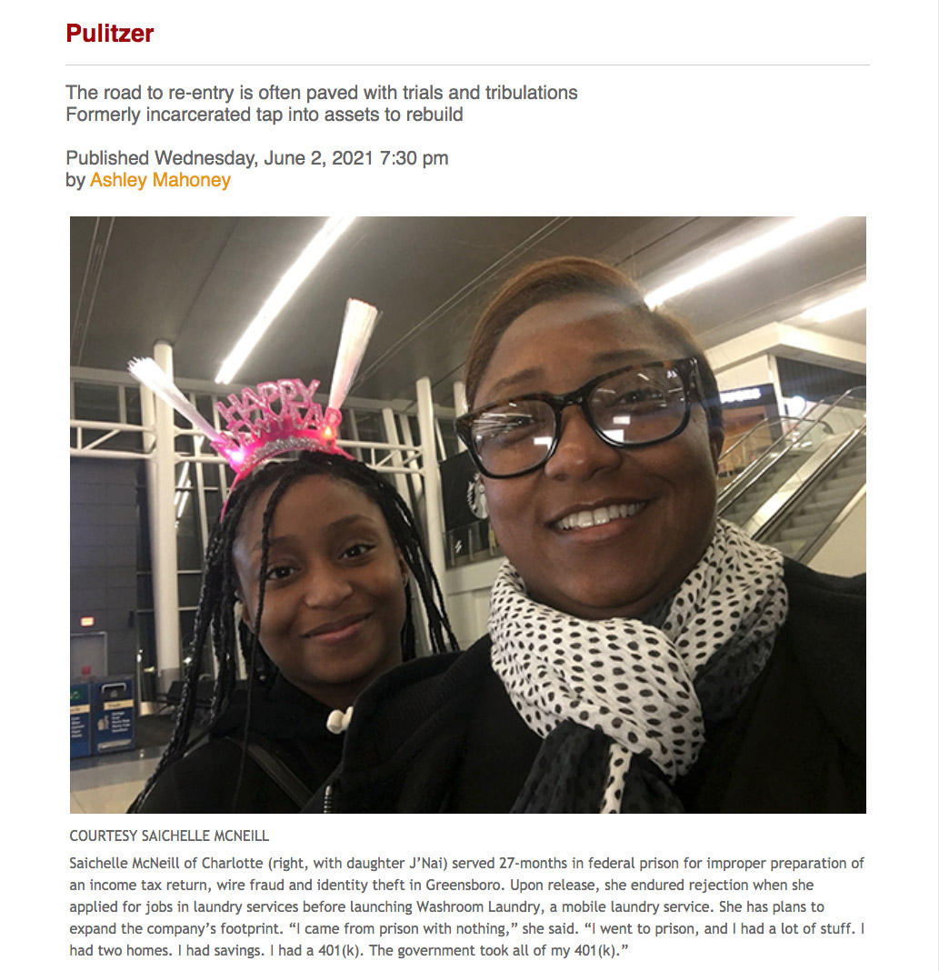 The Charlotte Observer Articles Shine Spotlight on CCT, Incarceration & Reentry - Center for ...